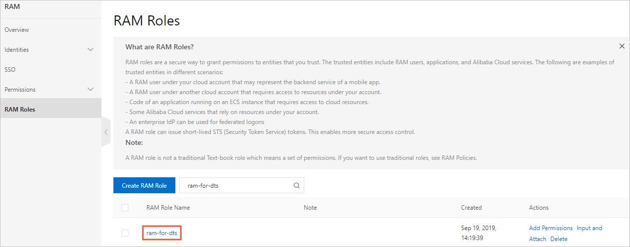 Configure RAM authorization for data migration from a user-created ...
